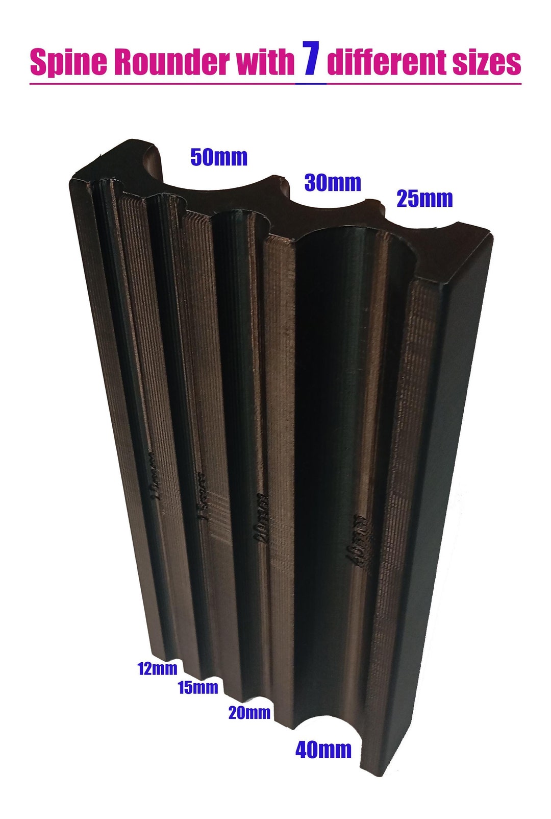 Spine Rounding Tool With 7 Grooves - Etsy