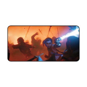 Arcane Desk Mat, Jinx Vi Fighting Playmat - Etsy