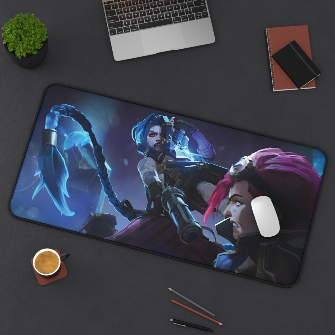 Arcane Desk Mat, Jinx Vi Fight Playmat - Etsy