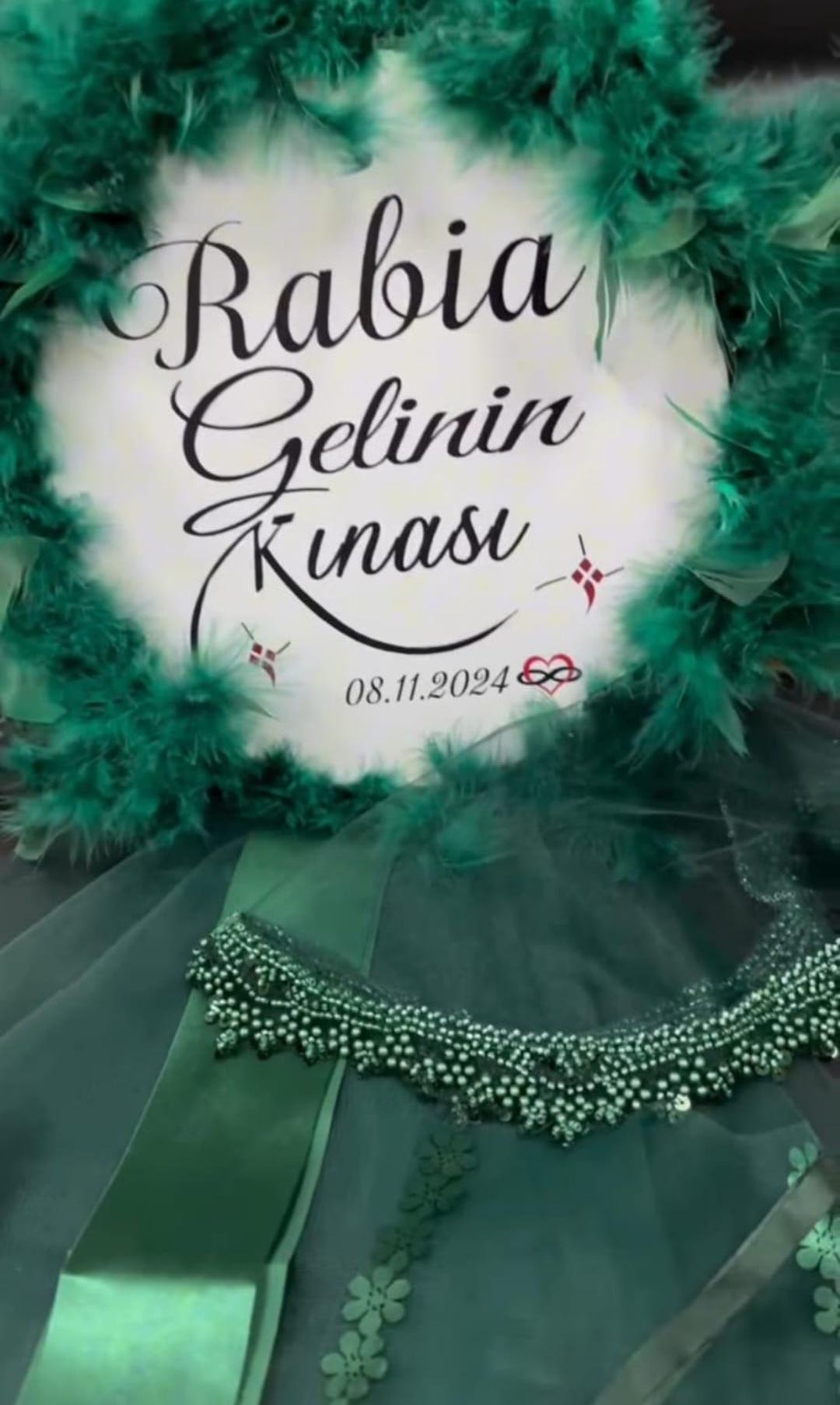 Emerald Green Henna Kaftan,hand Embroidered Bridal Henna Dress,kaftan ...