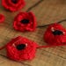 Crochet Remembrance Day Poppy Flower Pin-poppy Brooch-reusable Poppy ...