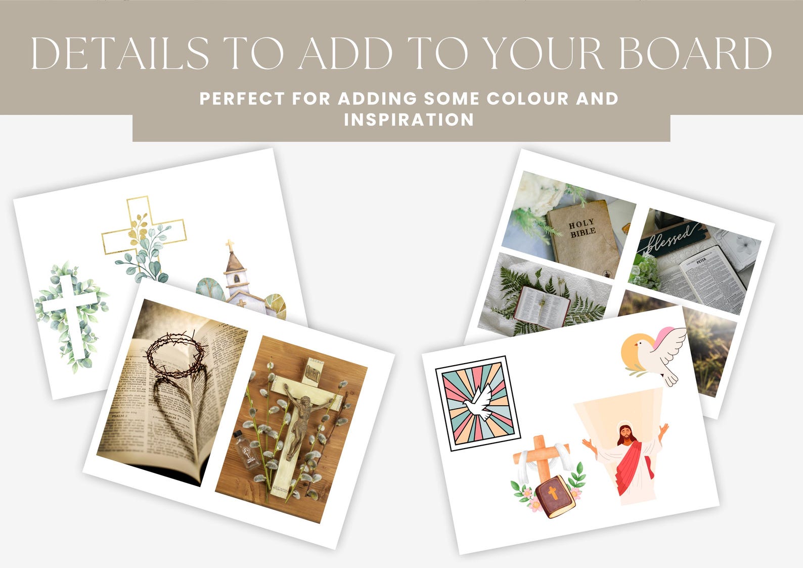 Prayer Board Kit: Printable Vision Board Headers & Cards (digital ...