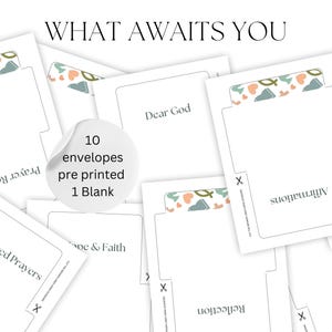 Rustic Prayer Board Kit: Printable Headers, Cards, Envelopes (digital ...