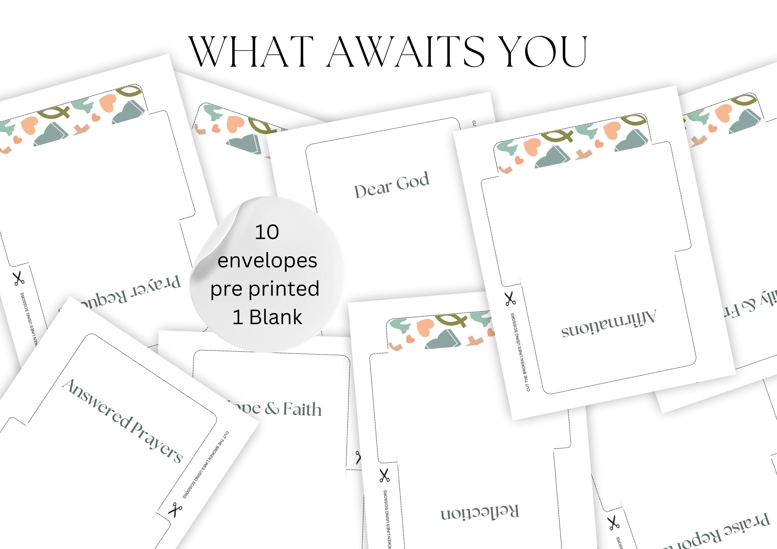 Rustic Prayer Board Kit: Printable Headers, Cards, Envelopes (digital ...
