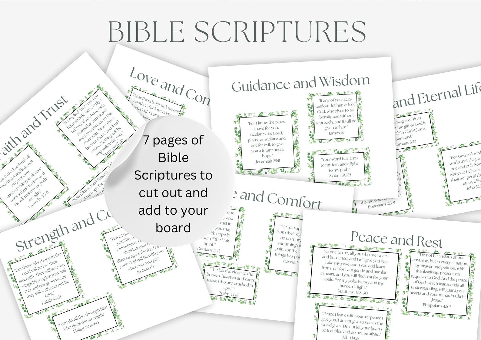 Prayer Board Kit | Prayer Board Starter Kit | Printable Leaf Print ...