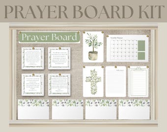 Prayer Board Kit | Prayer Board Starter Kit | Printable Floral Print ...