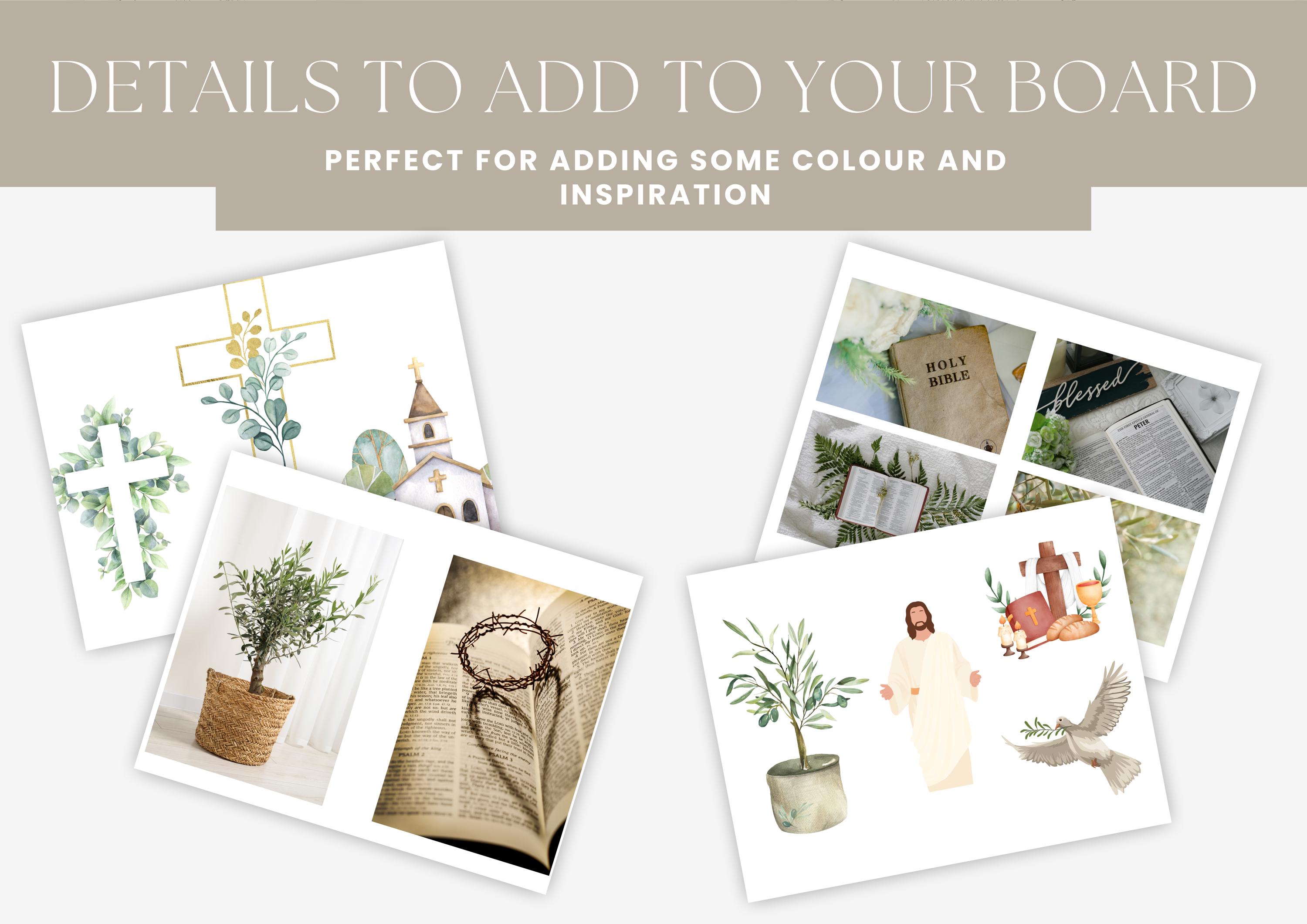 Olive Tree Prayer Board Kit: Printable Vision Board (digital Download ...