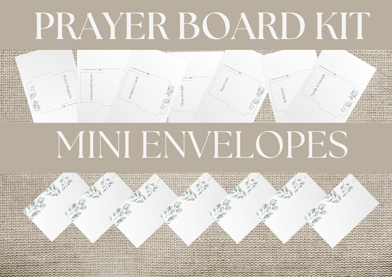 Prayer Board Kit: Rustic Mini Envelopes (printable PDF) - Etsy