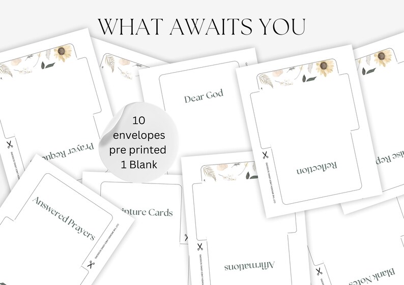 Prayer Board Kit: Printable Vision Board Headers & Cards (digital ...