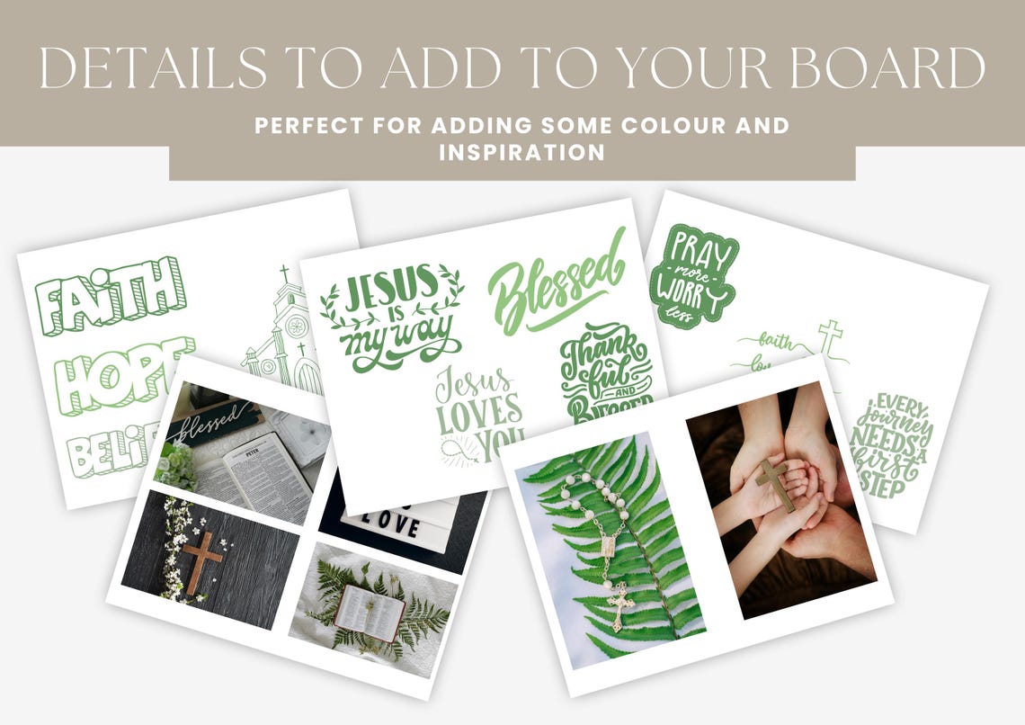 Prayer Board Kit | Prayer Board Starter Kit | Printable Leaf Print ...