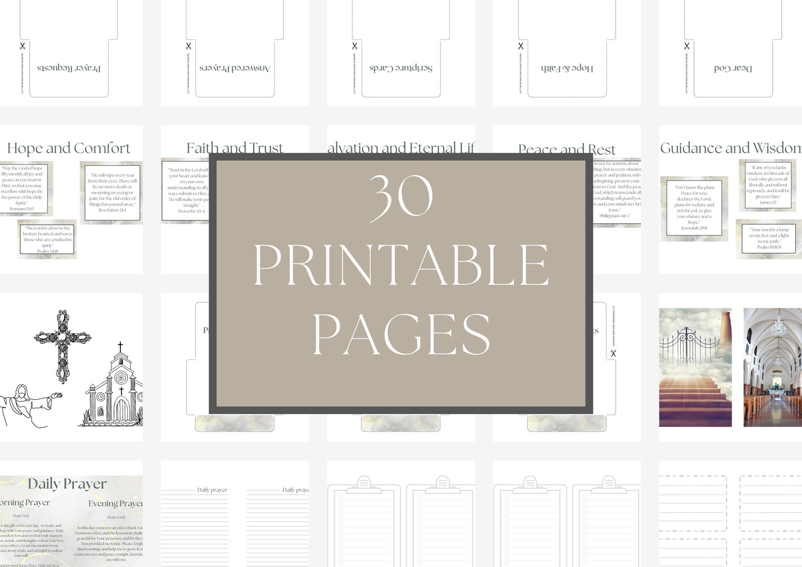 Prayer Board Kit | Digital Prayer Board | Printable Prayer Wall Art ...