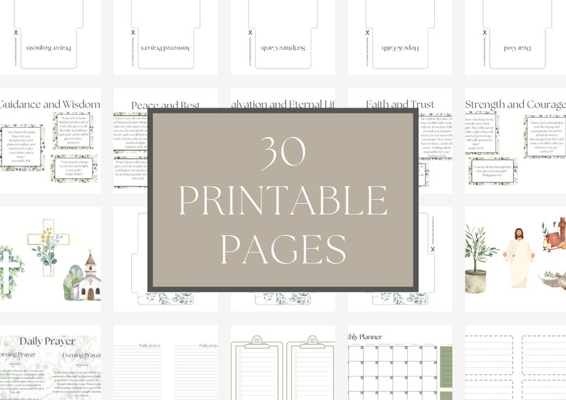 Prayer Board Kit | Prayer Board Starter Kit | Printable Olive Tree ...