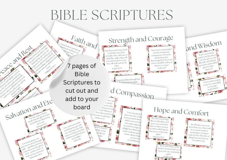 Rustic Prayer Board Kit: Printable Prayer Cards & Headers (digital ...