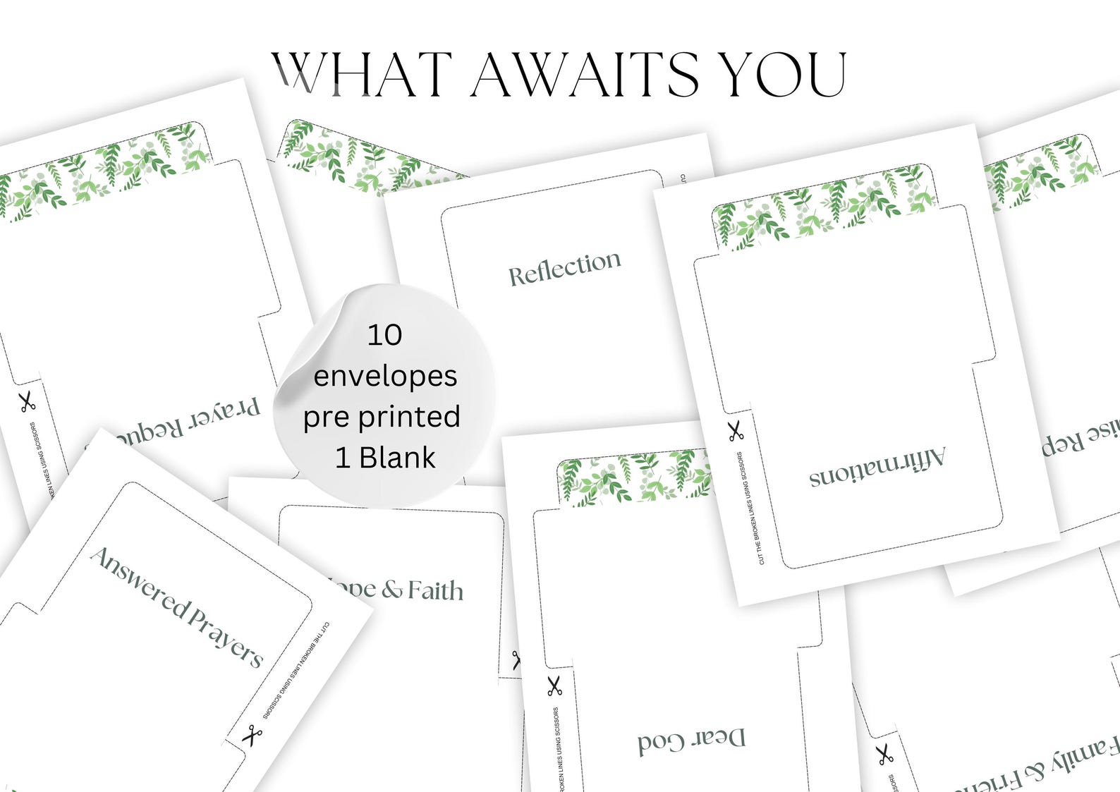 Prayer Board Kit | Prayer Board Starter Kit | Printable Leaf Print ...