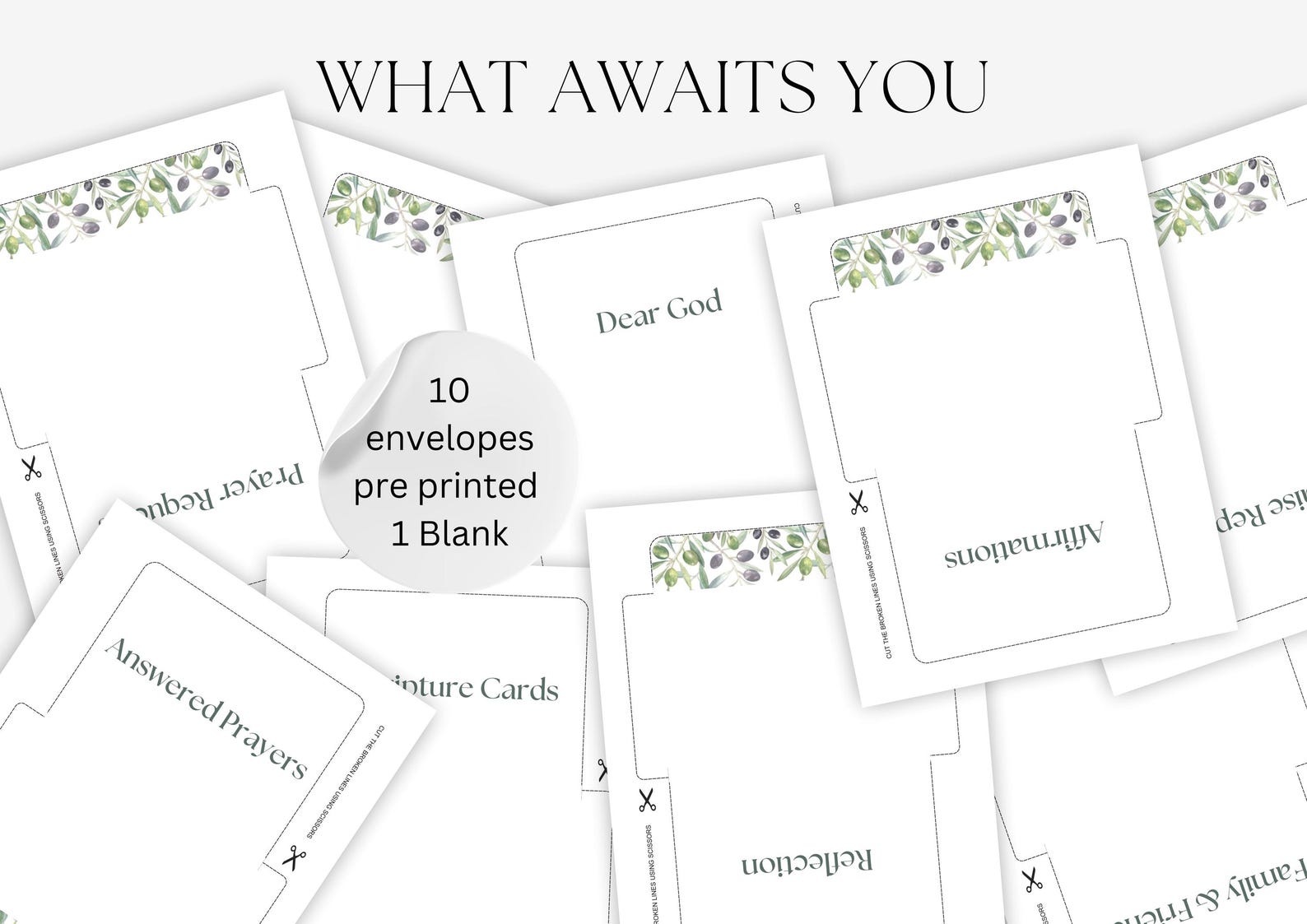 Prayer Board Kit | Prayer Board Starter Kit | Printable Olive Tree ...