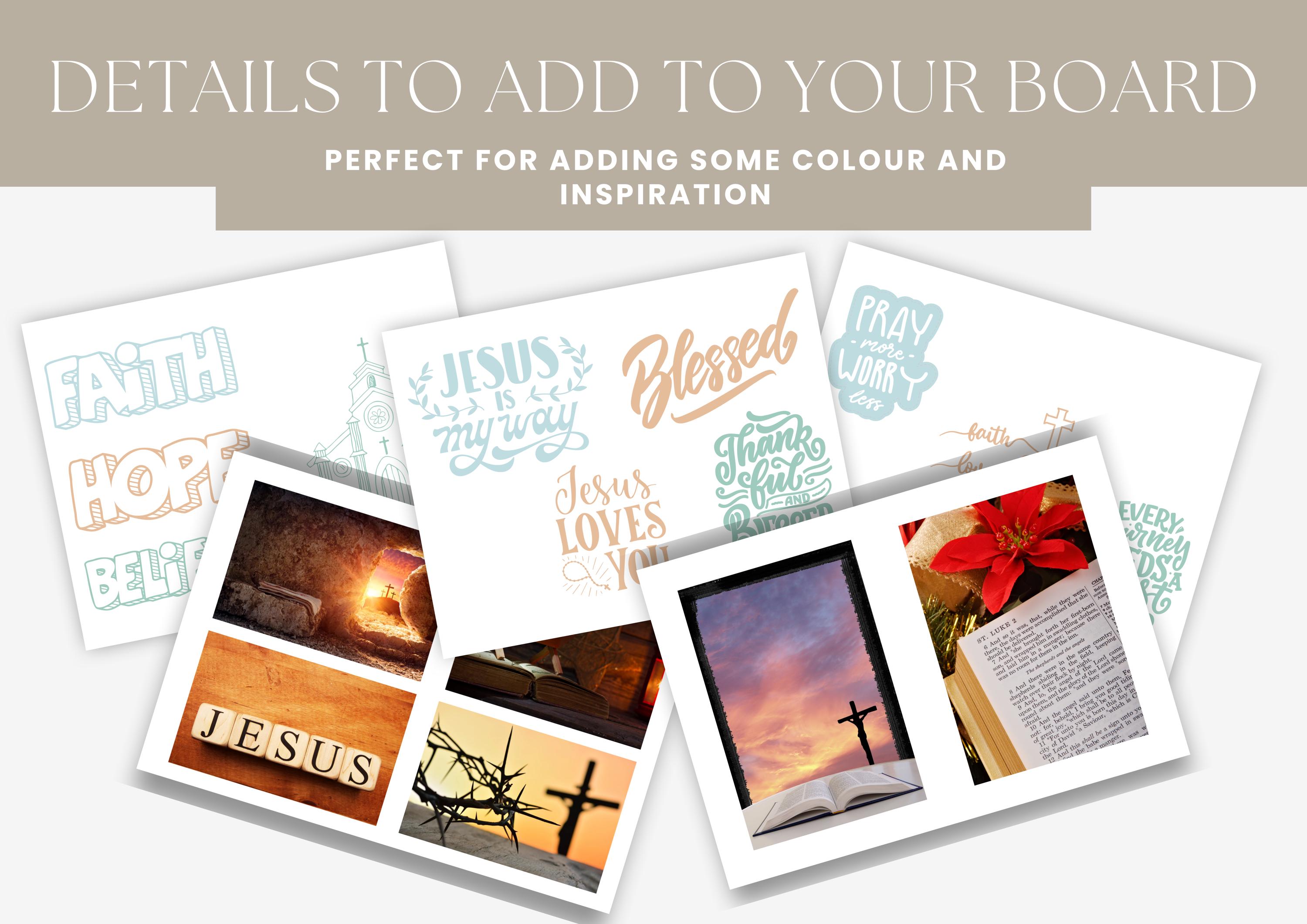 Prayer Board Kit | Prayer Board Starter Kit | Printable Floral Print ...