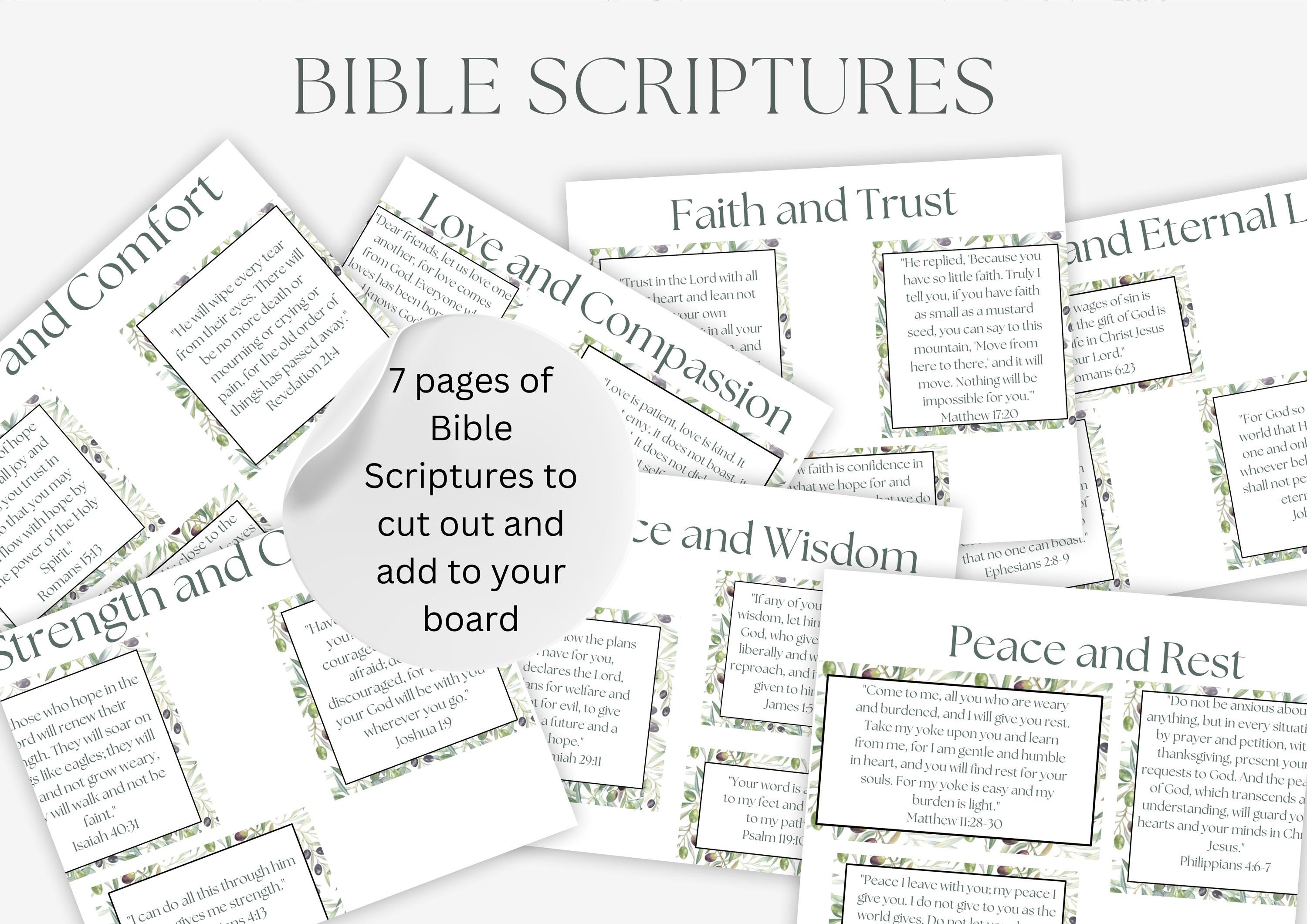 Olive Tree Prayer Board Kit: Printable Vision Board (digital Download ...