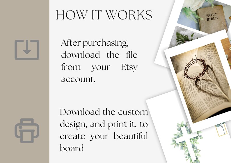 Rustic Prayer Board Kit: Printable Headers, Cards, Envelopes (digital ...