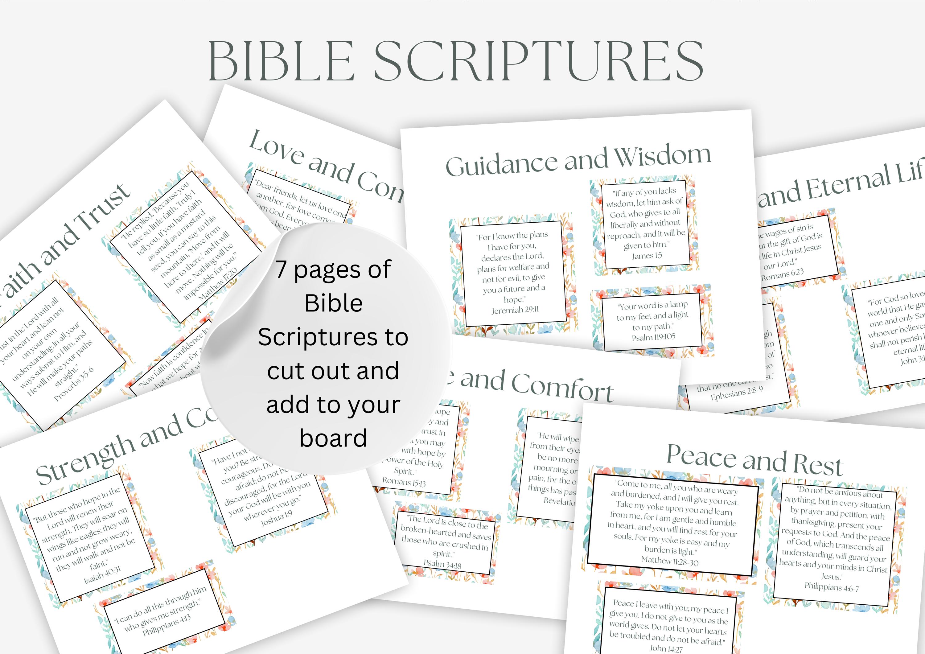 Prayer Board Kit | Prayer Board Starter Kit | Printable Floral Print ...