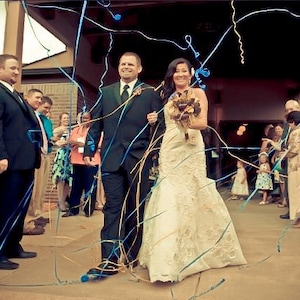 100 Hand Rolled Wedding Ceremony / Reception Exit Sendoff Streamers ...