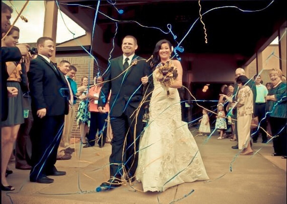 100 Hand Rolled Wedding Exit Sendoff Streamers ORIGINAL With | Etsy