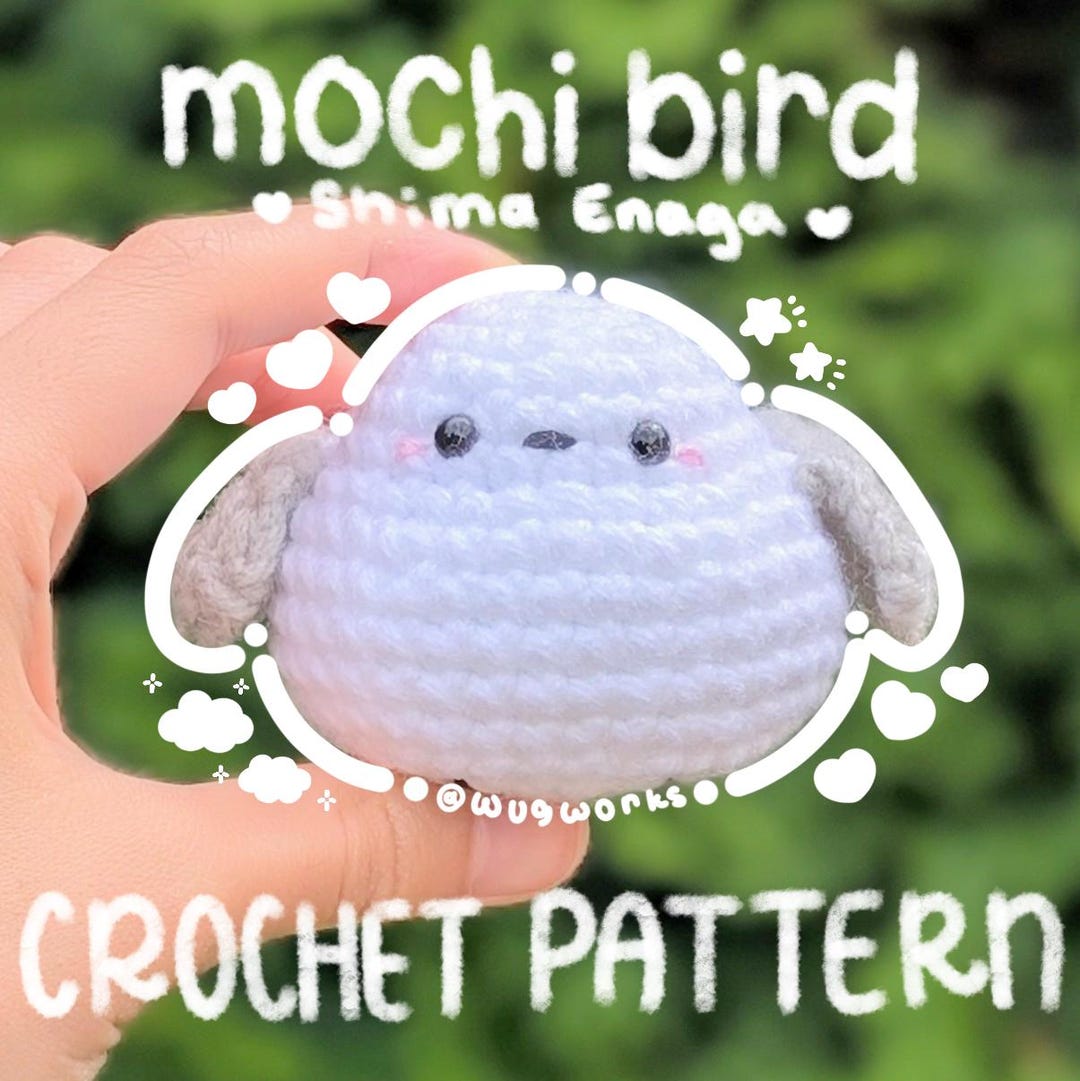 NO SEW Mochi Bird (shima Enaga) Crochet Pattern - Etsy UK