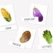24 VEGETABLES Flashcards, Montessori Cards, Vegetable 3 Part Cards ...