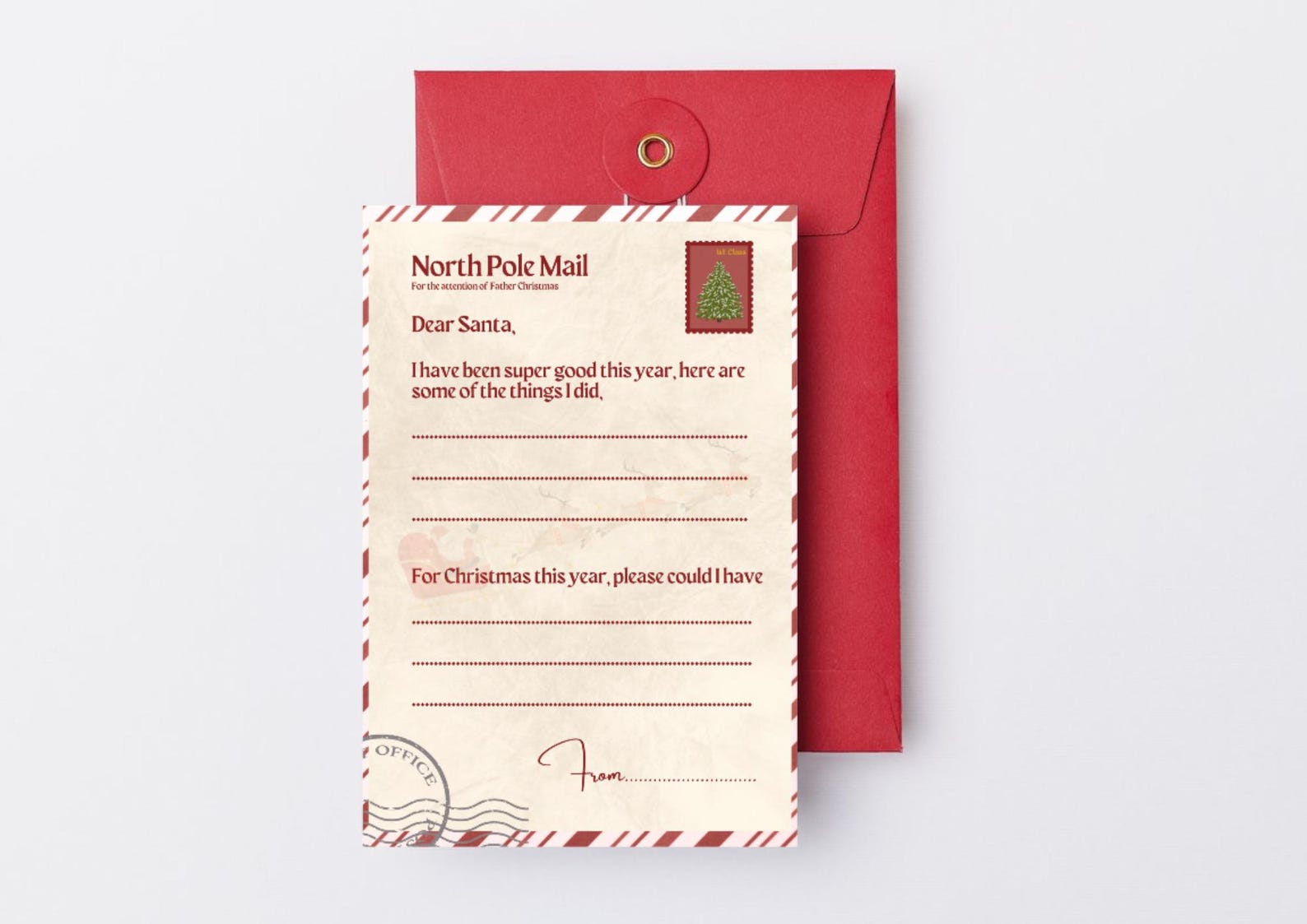 Letter to Santa Digital Download - Etsy