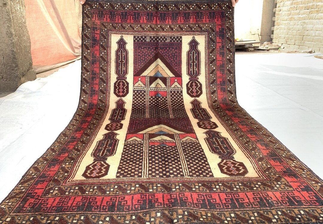 Islamic Prayer Rug, Muslim Prayer Mat, Islamic Salah Mat Rug, Wool Mat ...