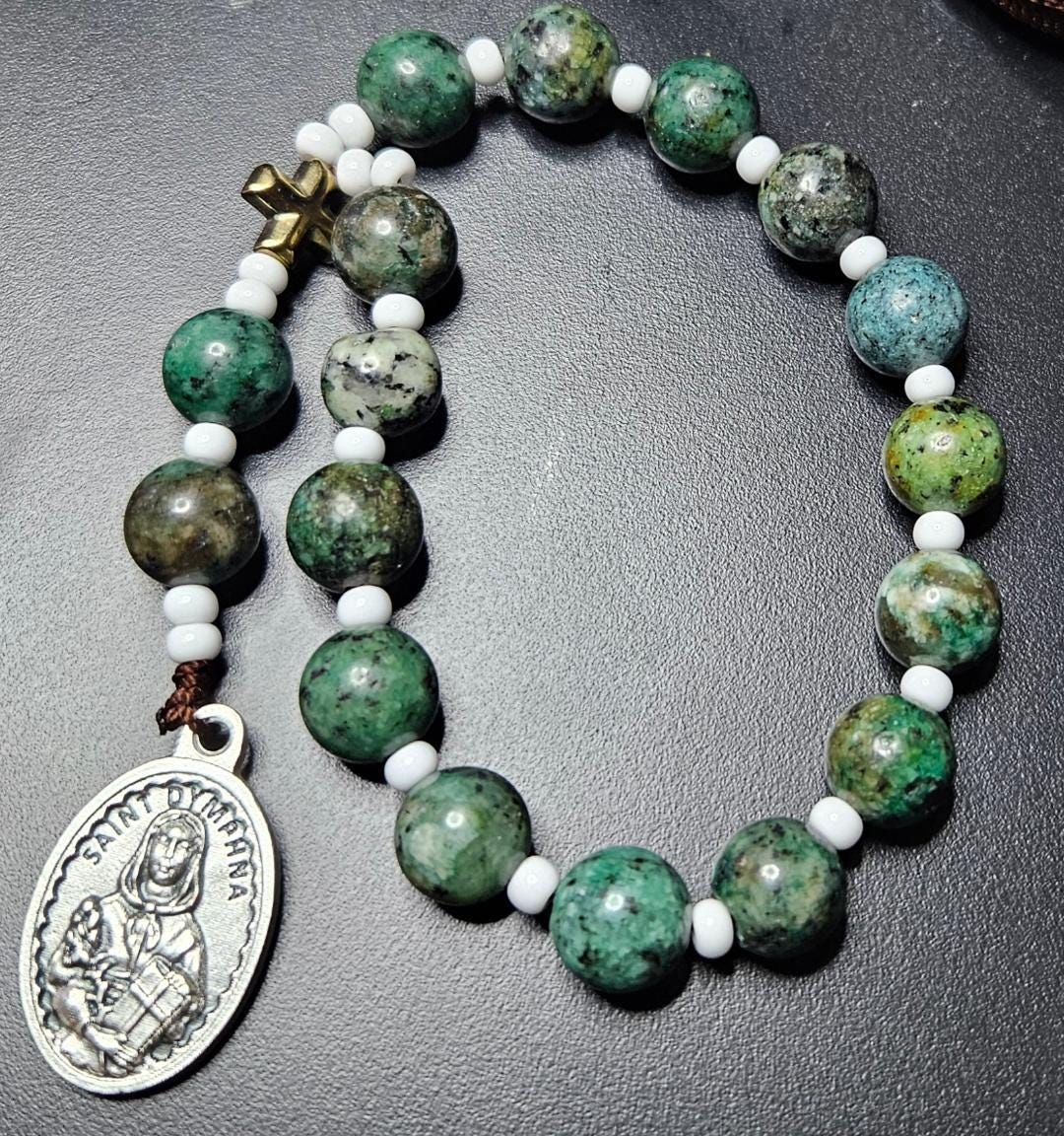 Handmade St. Dymphna Chaplet - Etsy