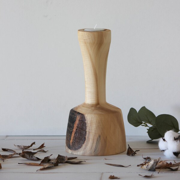Turned Candle Holder - Etsy
