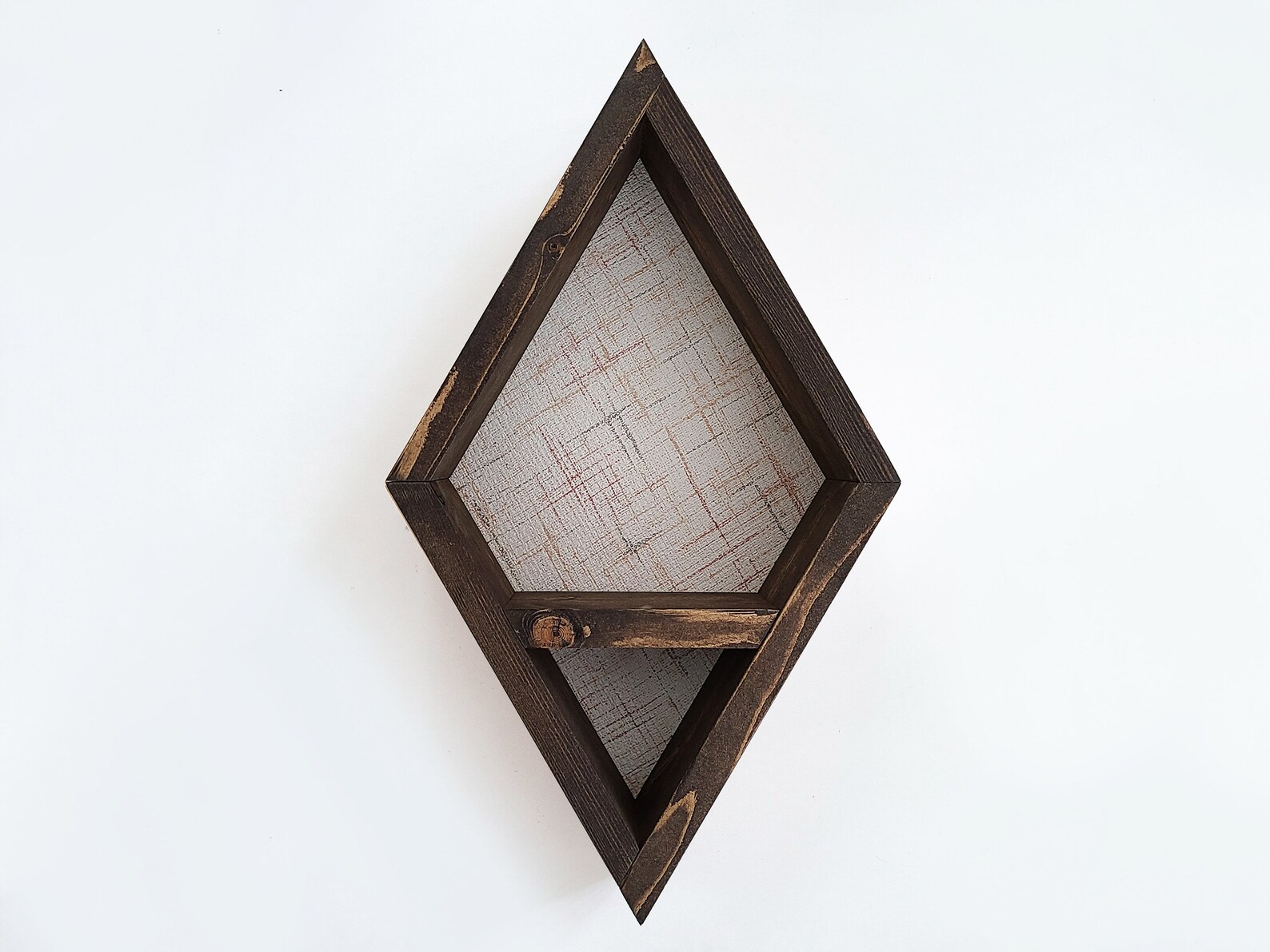 Diamond Shelf / Geometric Shelf Boho Wall Decor Rustic Home - Etsy