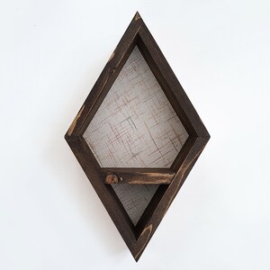Diamond Shelf / Geometric Shelf, Boho Wall Decor, Rustic Home Decor ...