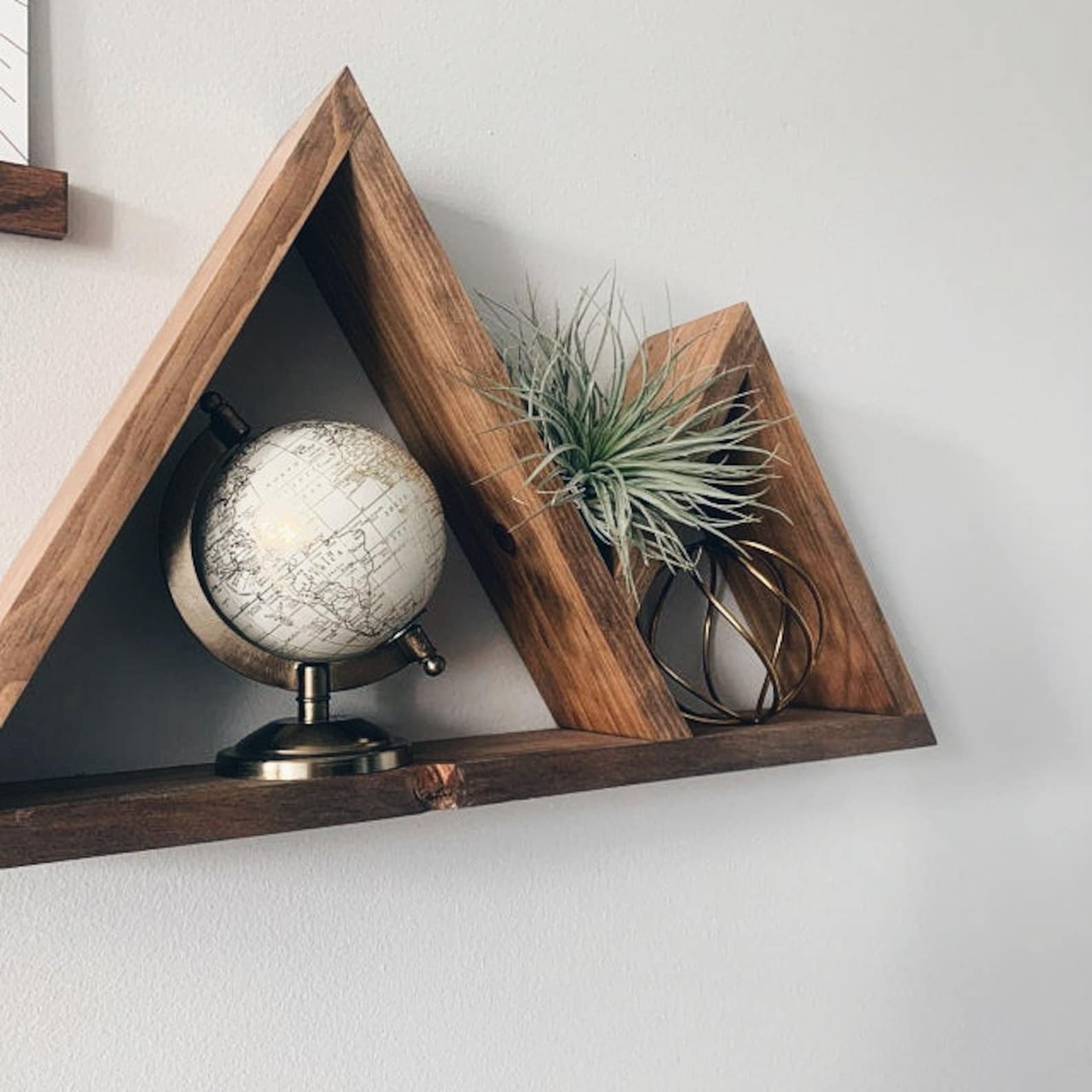 Mountain Shelf / Geometric Shelf Triangle Shelf Essential | Etsy
