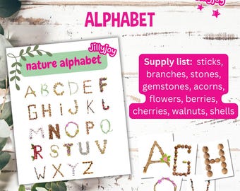 Forest Alphabet, Digital Download Alphabet, Nature Alphabet, Nursery ...
