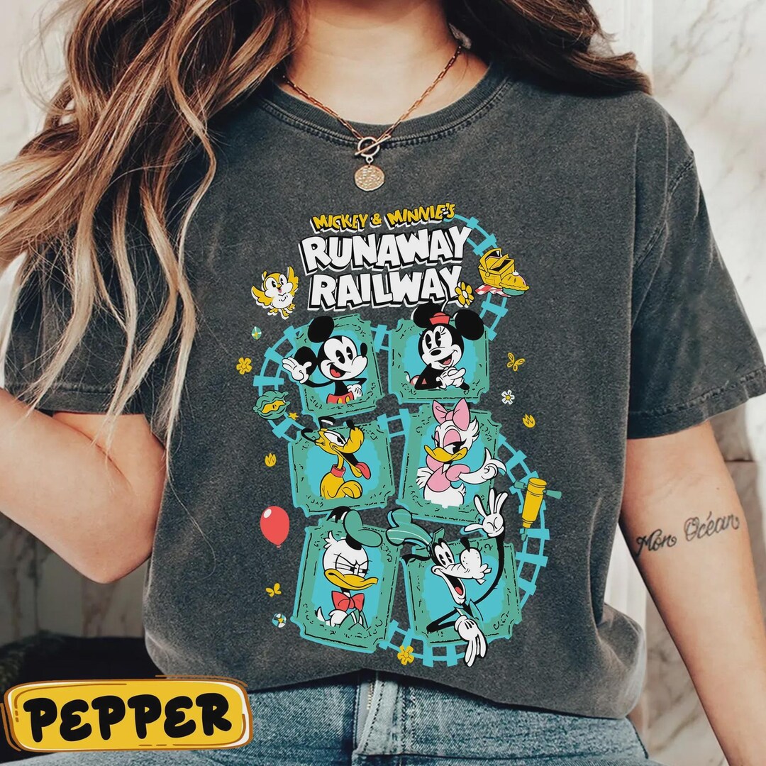 Mickey and Friends Runaway Railway Shirt, Disneyworld Disneyland Family ...