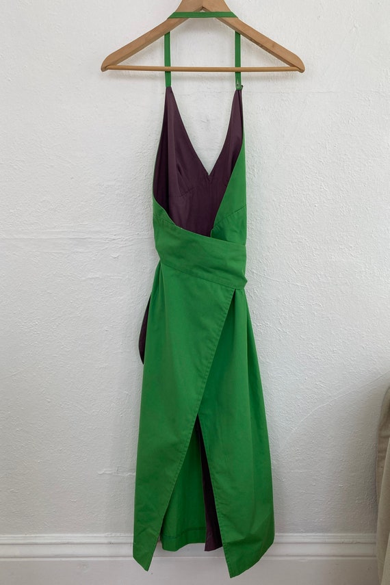 1990s Y2K Green and Purple Two Tone Colorblock Adjust… - Gem