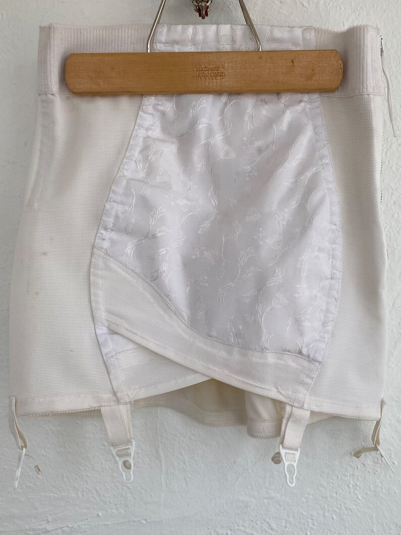 1950s 1960s White Girdle Pinup Girl Lingerie Etsy