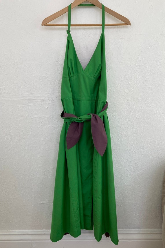 1990s Y2K Green and Purple Two Tone Colorblock Adjust… - Gem