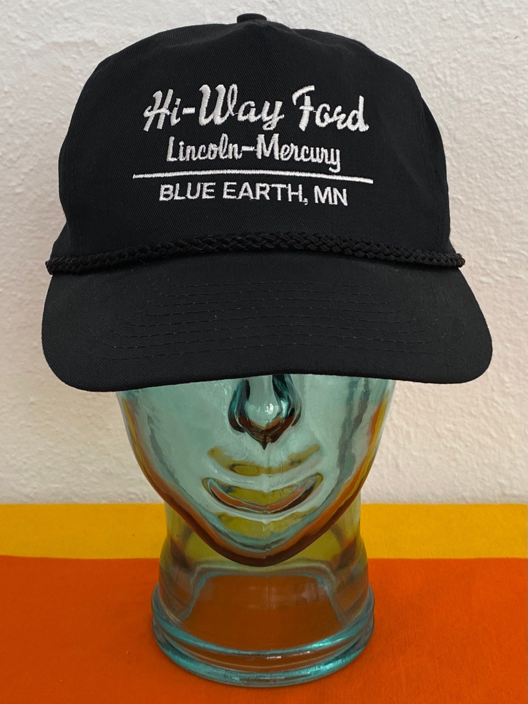 1970s 1980s 1990s Black and White Embroidered Car Automotive Ford ...