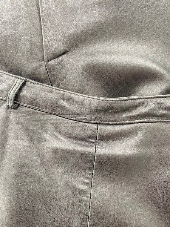 Plus Size Volup 1980s 1990s Black Leather Minimalist … - Gem