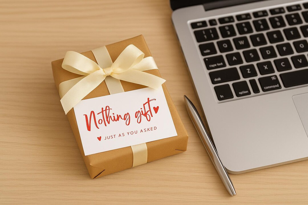 Funny "nothing Gift" Card: Gag Gift for Coworkers (digital Download ...