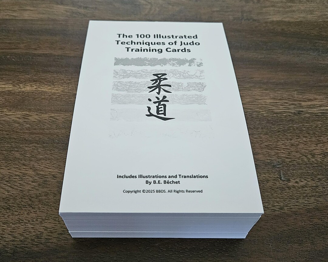The 100 Illustrated Techniques of Judo Training Cards - Etsy