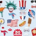4th of July Photo Booth Props - Independence Day, U.S.A., America Party ...
