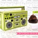 Boom Box Favor Box - Cupcake Box, 40th Birthday, 30th Birthday, 80's ...