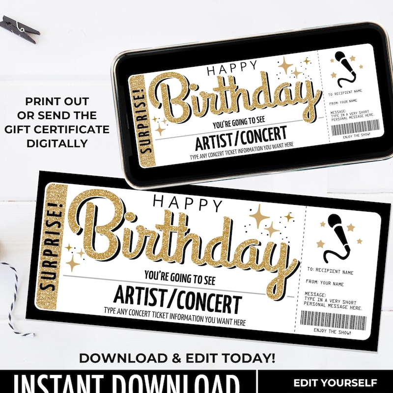 Silver & Black Concert - Etsy