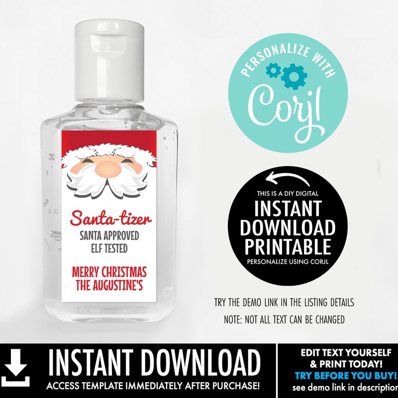 Santa Tizer - Etsy