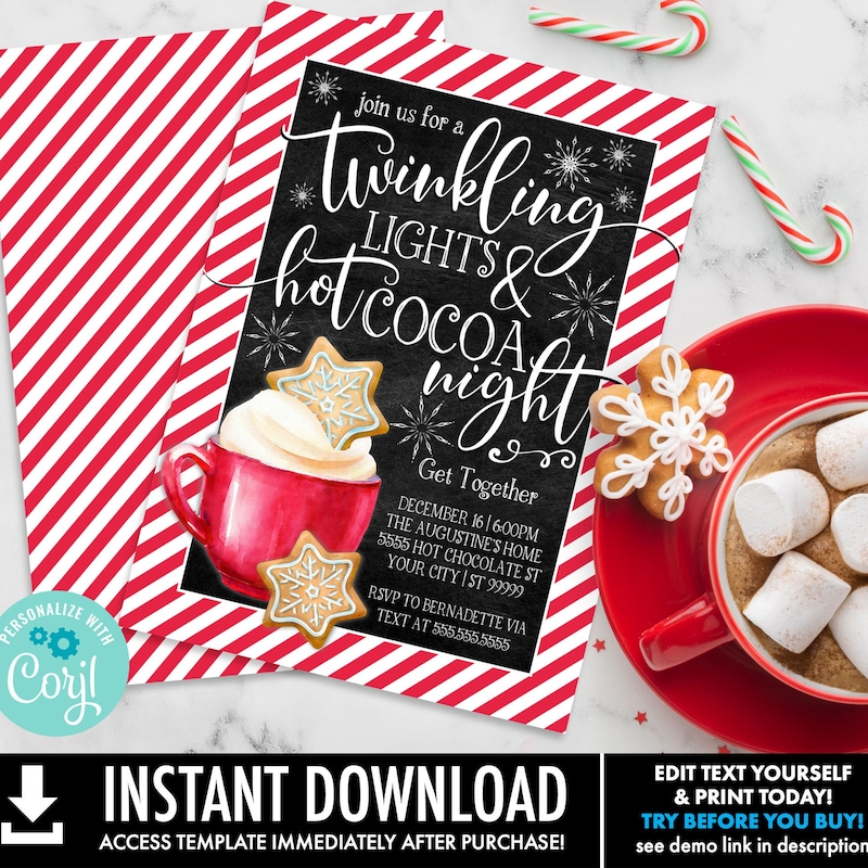 Hot Cocoa Flyer - Etsy