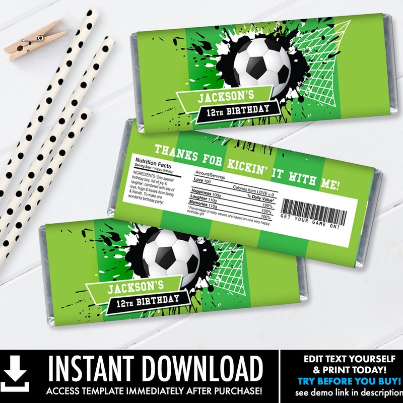 Soccer Themed Candy Boxes - Etsy