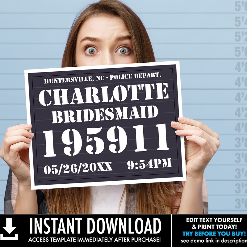 Mugshot Board - Etsy